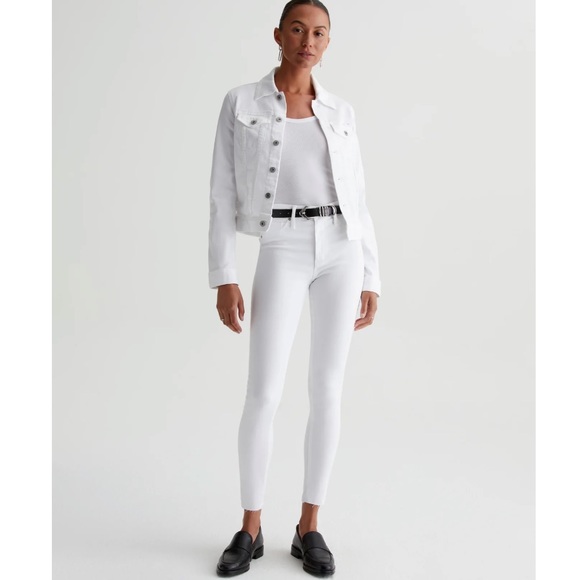 Ag Adriano Goldschmied | Jackets & Coats | Ag Robyn White Premium Denim ...